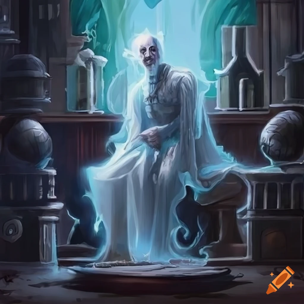 Fantasy art of a brilliant scientist in a laboratory on Craiyon