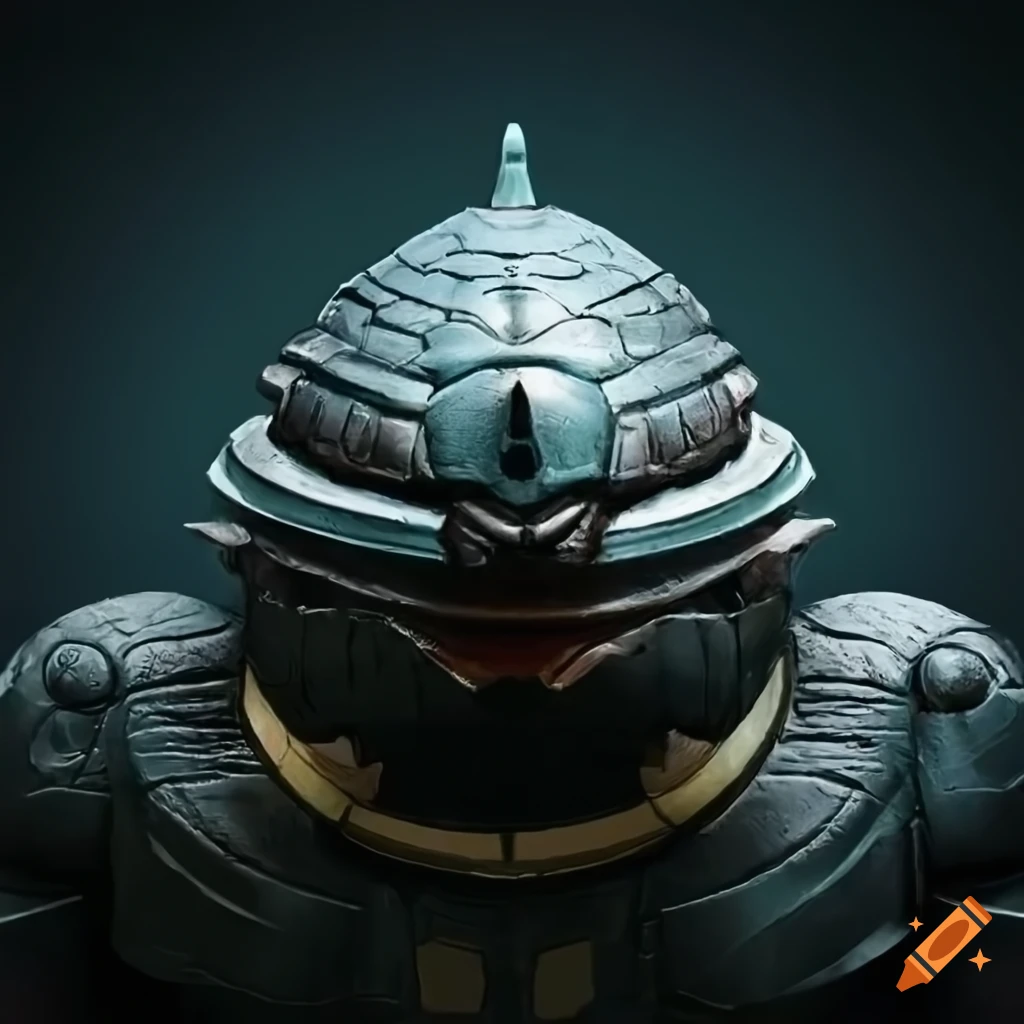 Image of a robot with a turtle shell on Craiyon