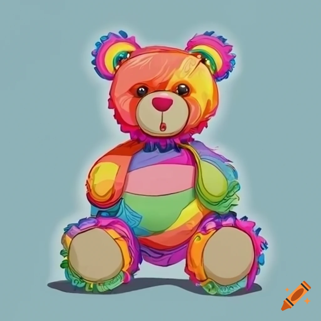 Rainbow Bear Cartoon