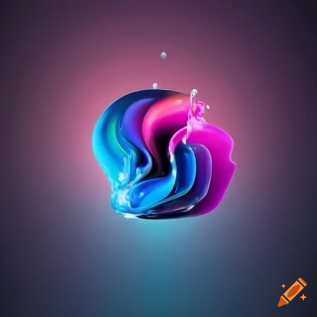 Liquid splash with windows 11 logo on Craiyon