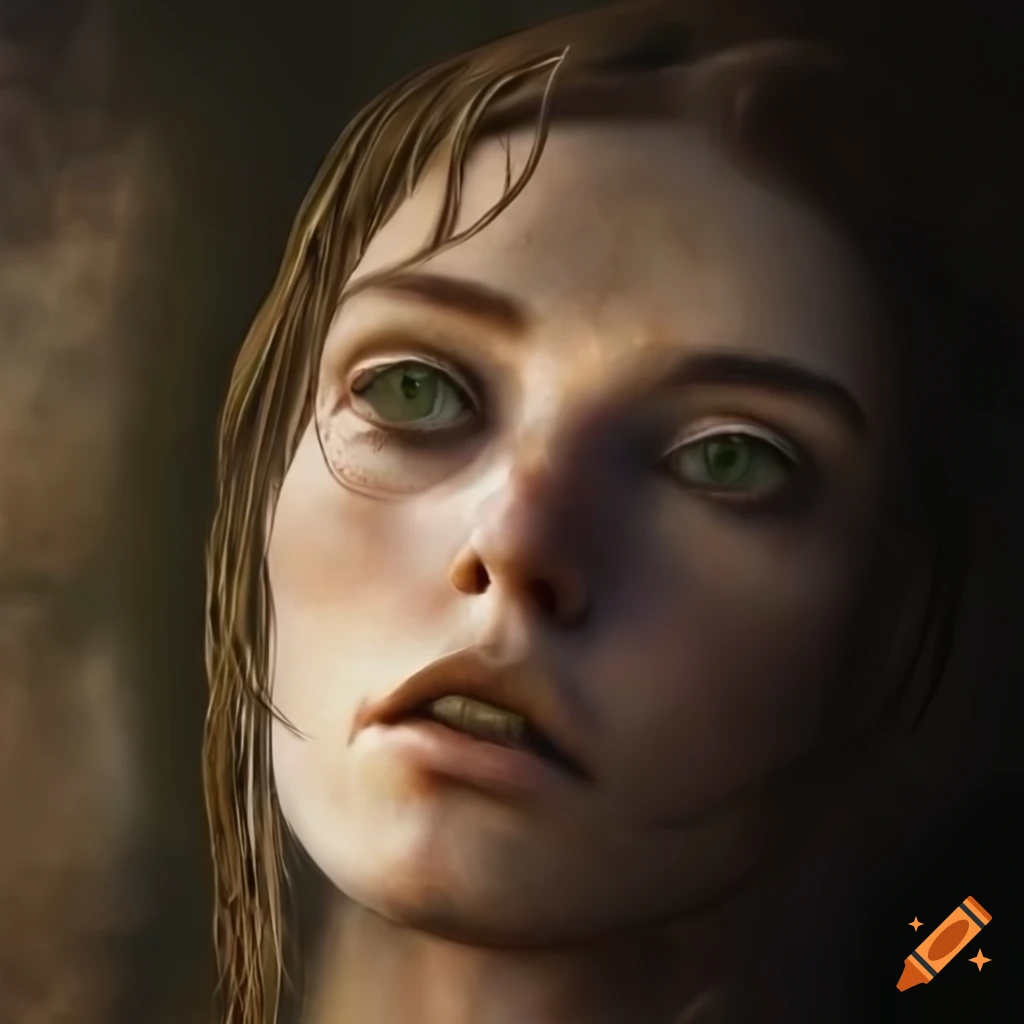 Close-up of a face with electricity passing through the eyes on Craiyon