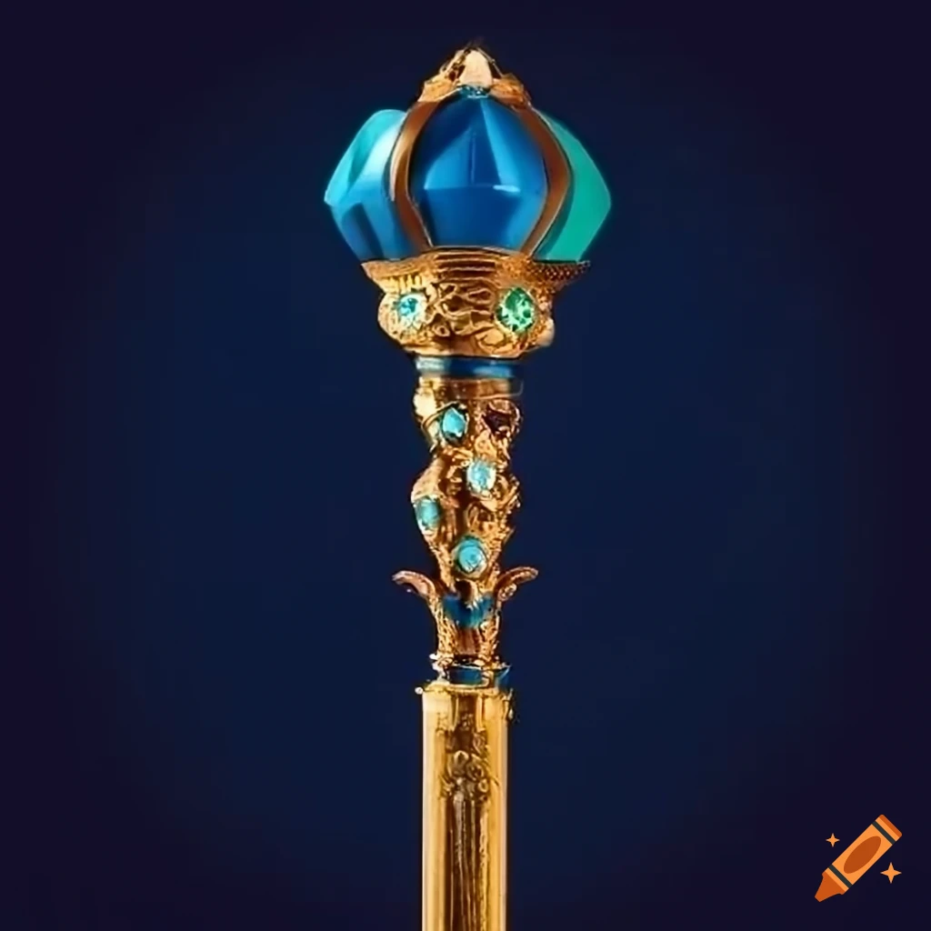 Elegant royal scepter on Craiyon