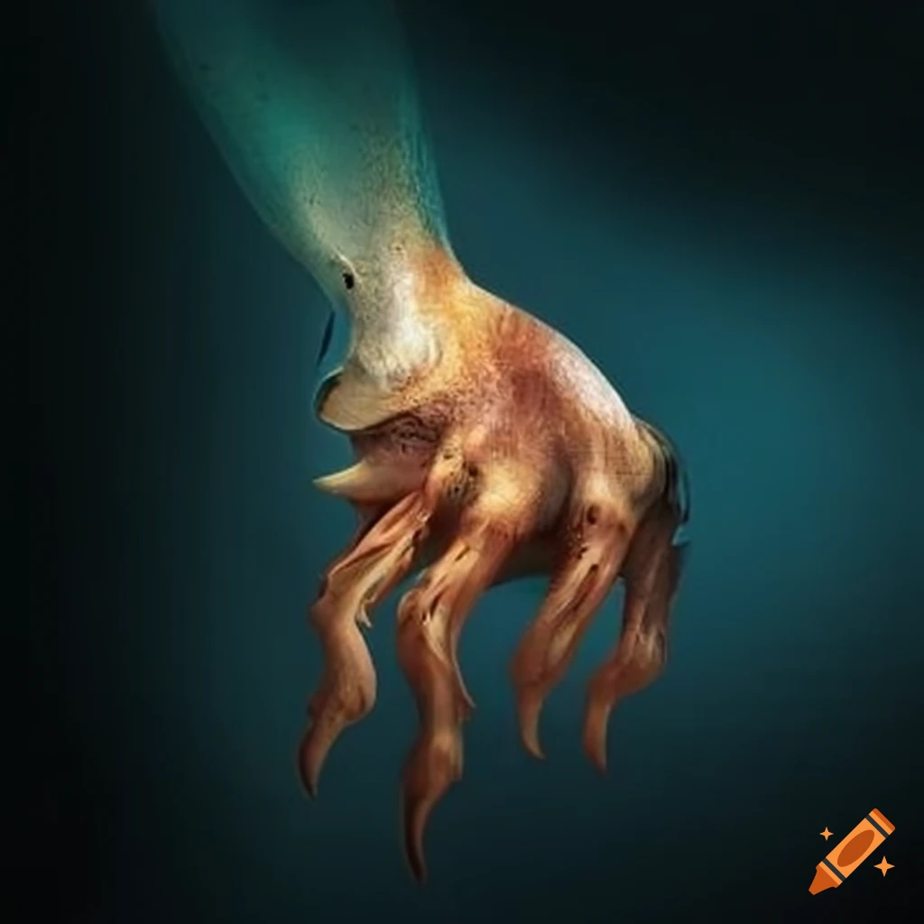 Close-up of a detached claw on Craiyon