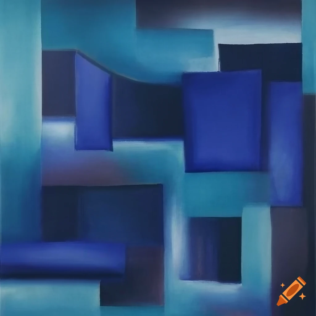 Abstract artwork with dramatic curves and rectangles on Craiyon