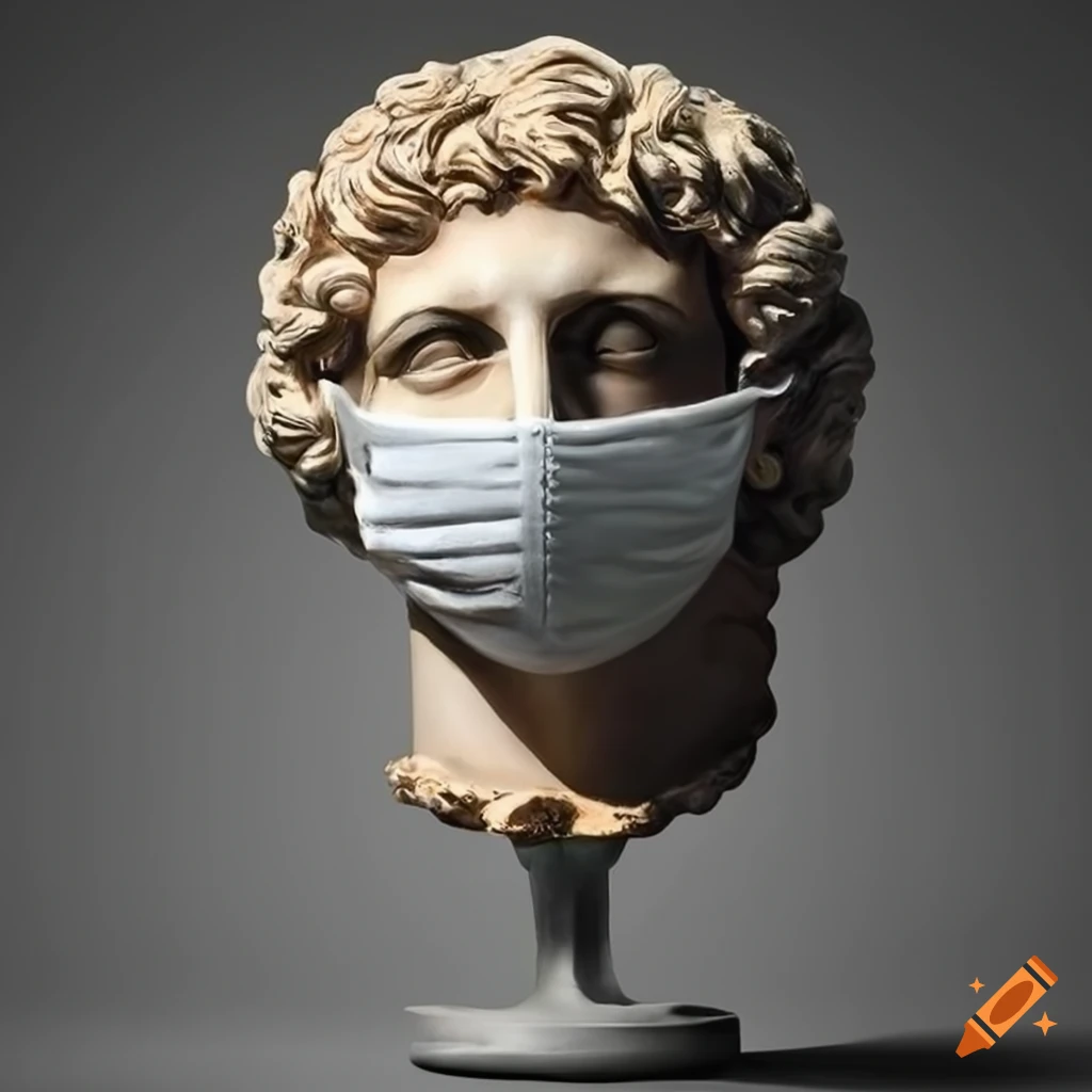 Roman Statue Face Mask