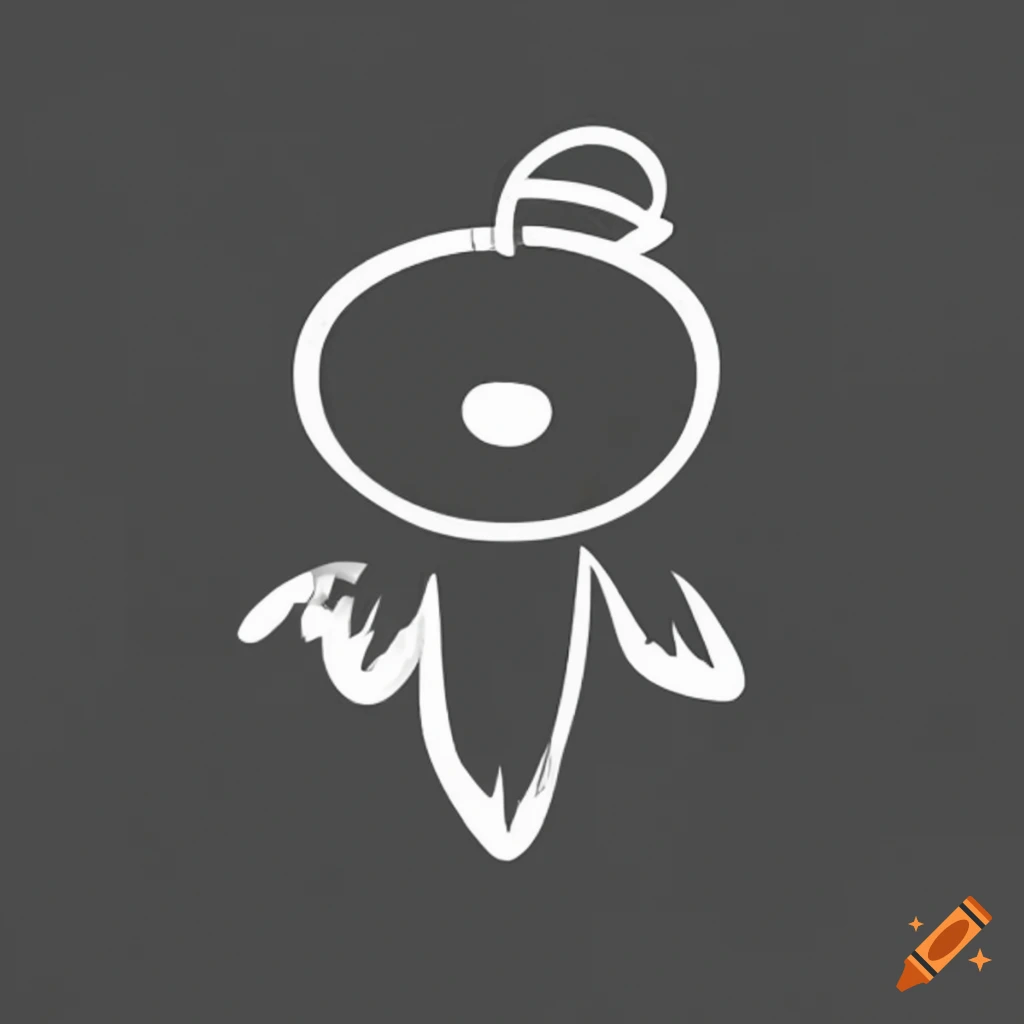 Spooky ghost logo inspired by reddit on Craiyon