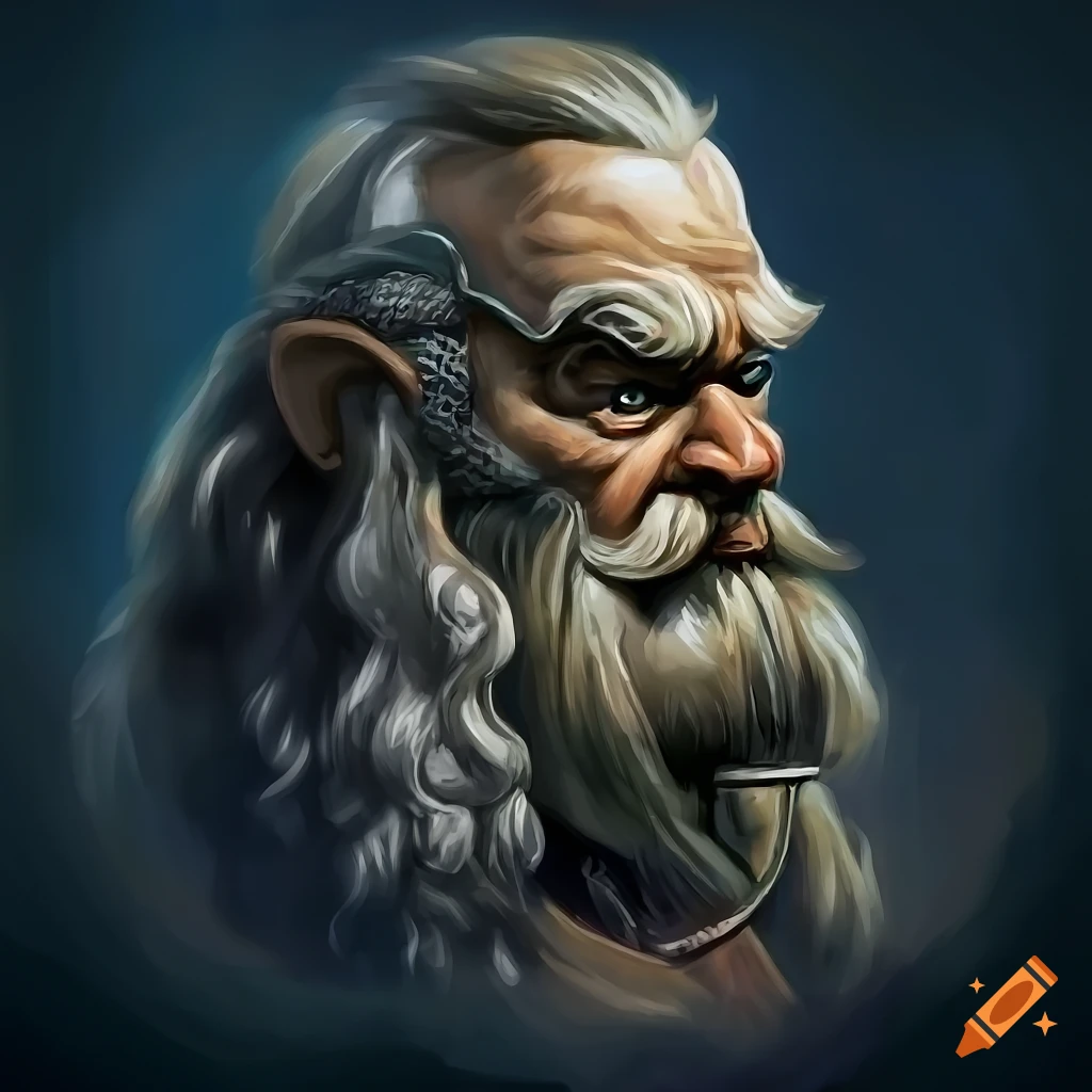 Photo realistic depiction of a dwarf smoking a pipe on Craiyon