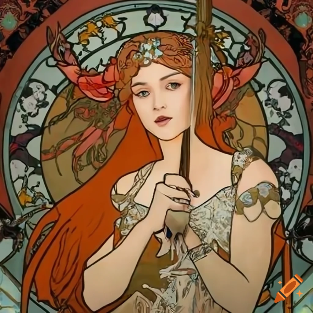 Concept art of a confident princess wielding a sword on Craiyon