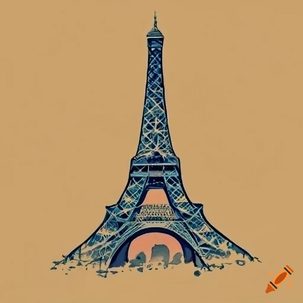 Eiffel Tower images created on Craiyon