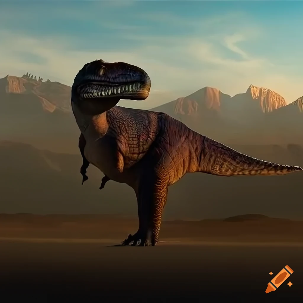 Scientific illustration of tyrannosaurus with intricate skin texture on ...
