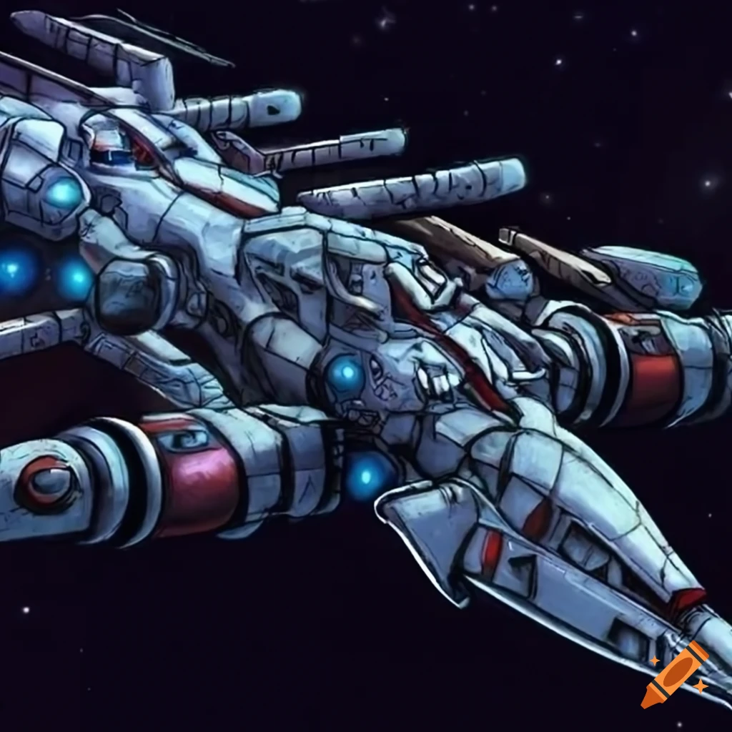 Robotech alien space cruiser on Craiyon