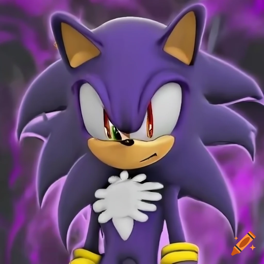HD image of Shadow the Hedgehog with purple fur and powerful aura on ...