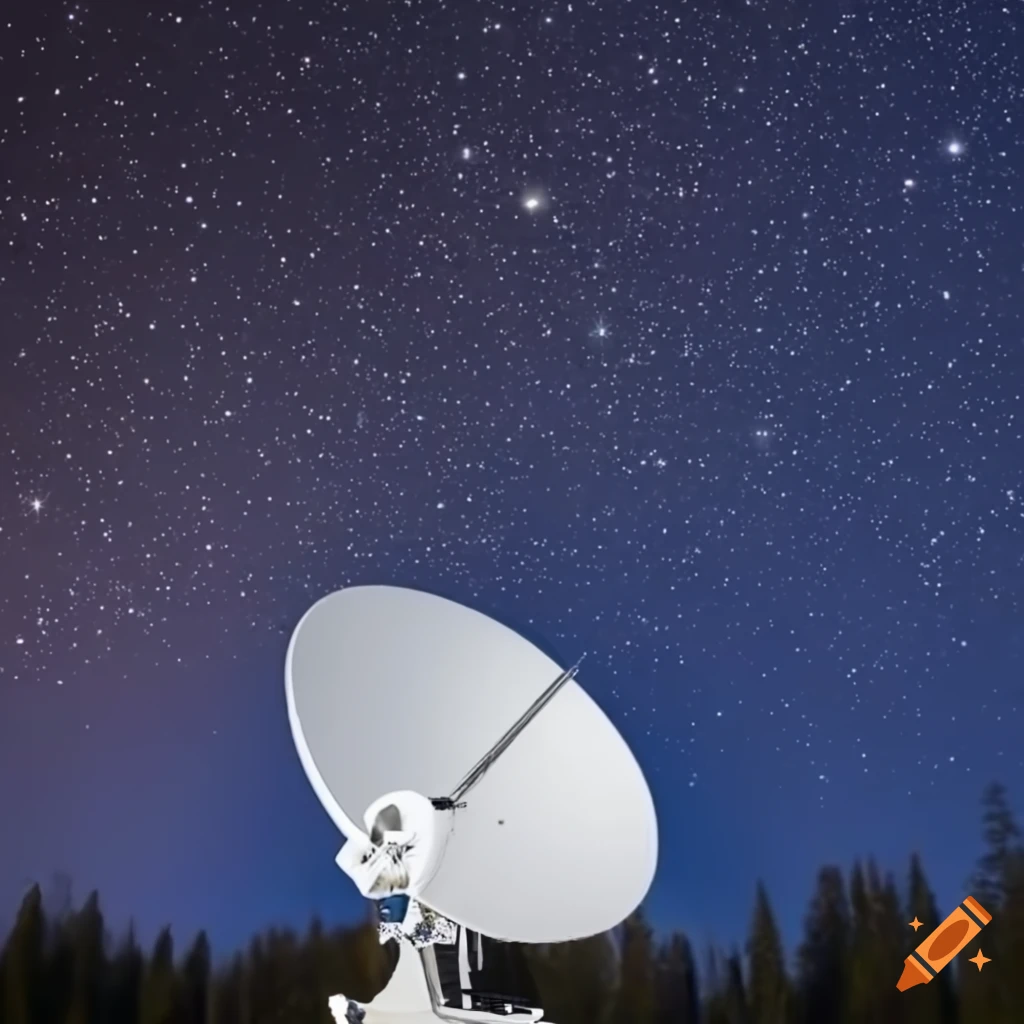 Realistic satellite ground station antenna on Craiyon