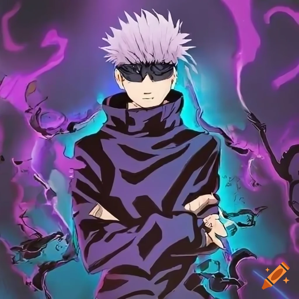 Artwork of Gojo Satoru in the Infinite Void on Craiyon