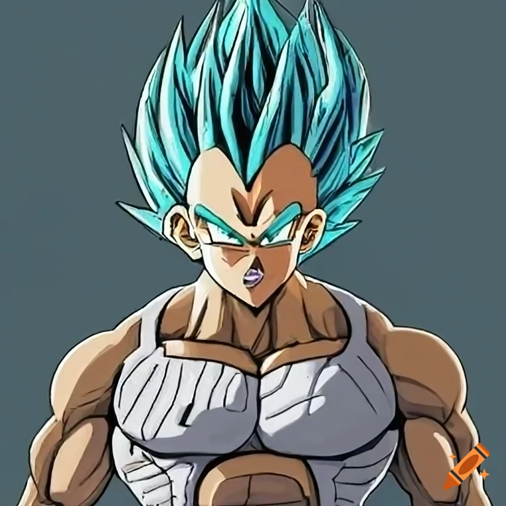 Vegeta training on Craiyon