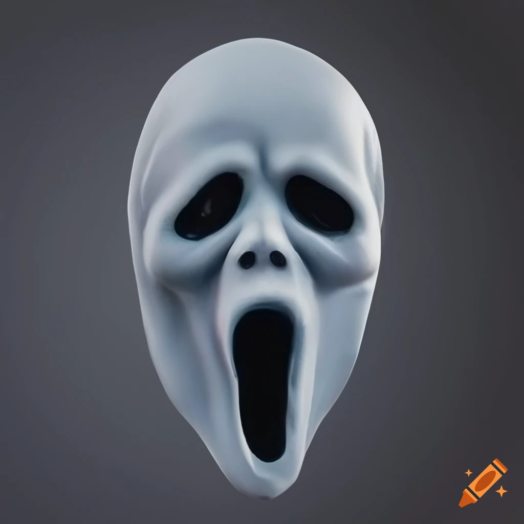 Spooky ghost mask on Craiyon
