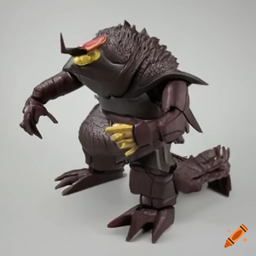 Image of a powerful robot with turtle shell armor on Craiyon