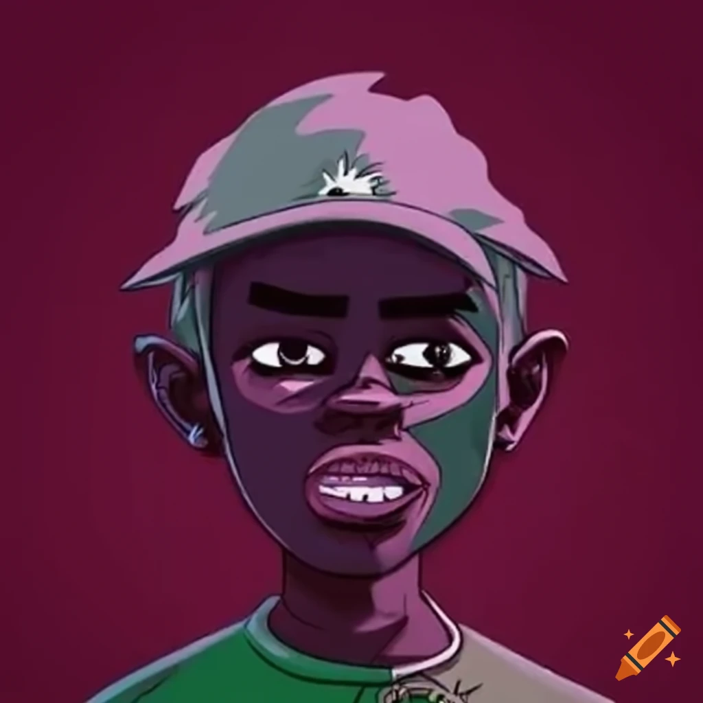 Tyler the creator in gorillaz cartoon style on Craiyon