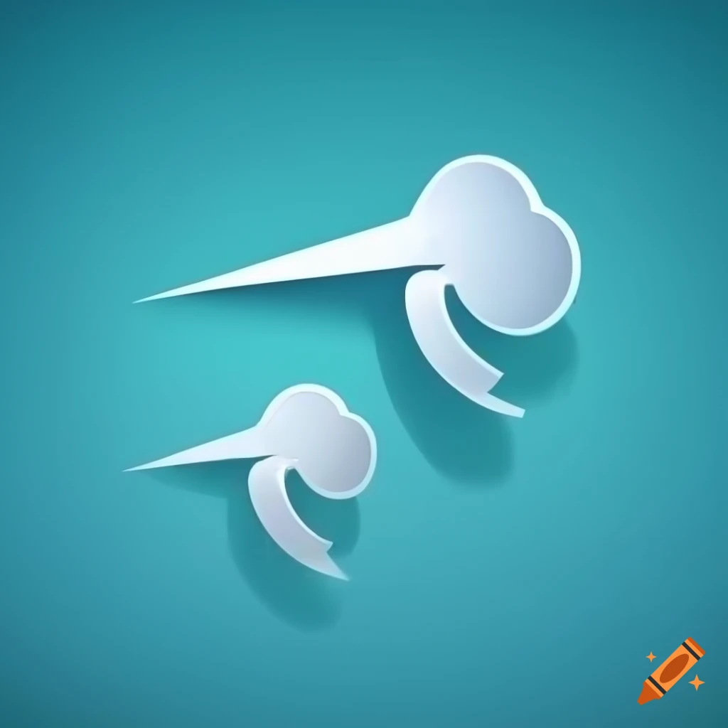 Realistic wind forecast icon on Craiyon