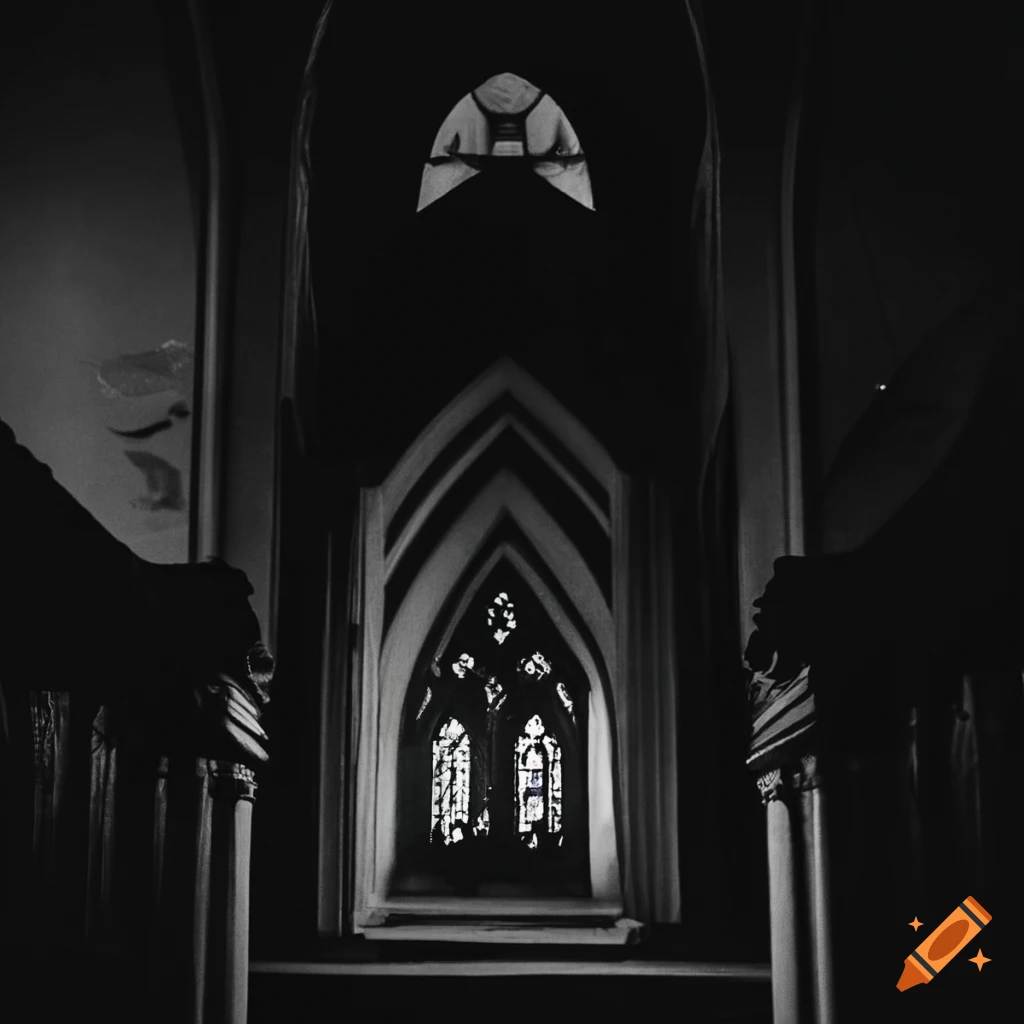 Image of an emo-inspired church on Craiyon