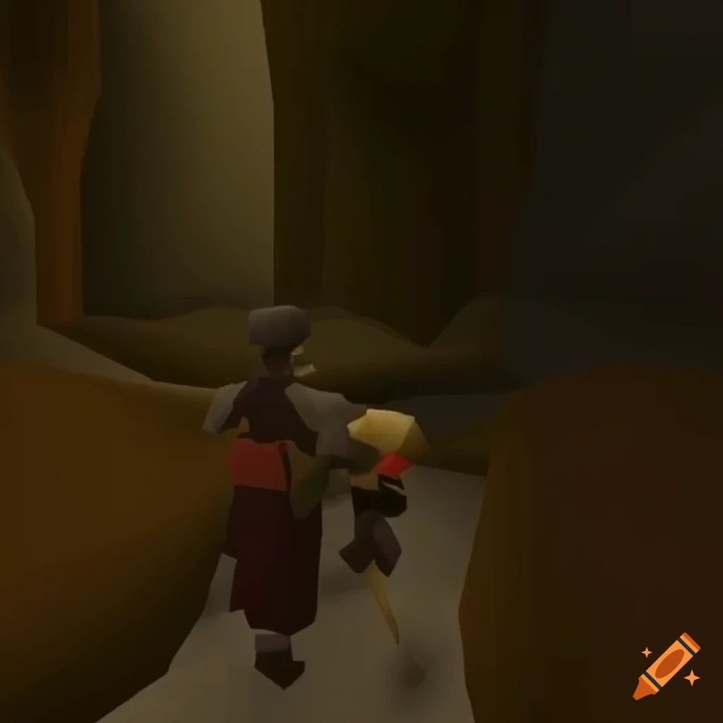 Login screen for osrs game on Craiyon