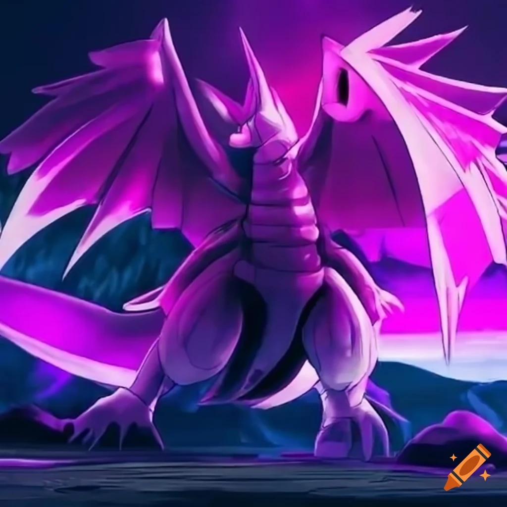 Epic battle between Pokemon and the king of the space realm on Craiyon