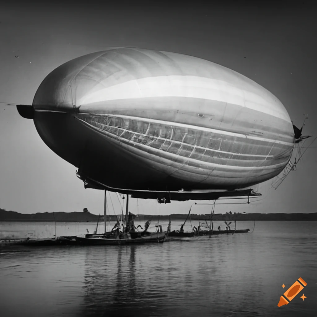 Ww2 catamaran zeppelin on Craiyon