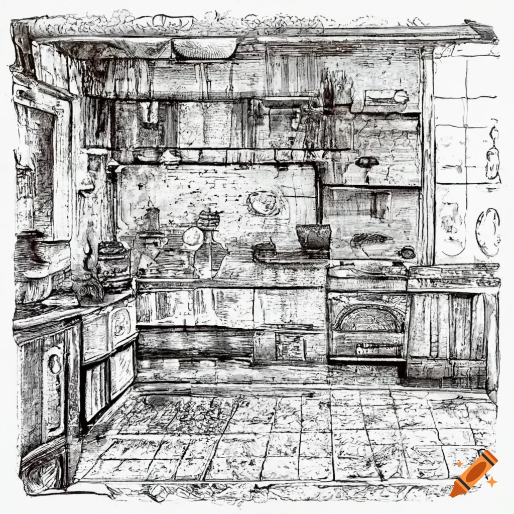 Vintage kitchen on Craiyon