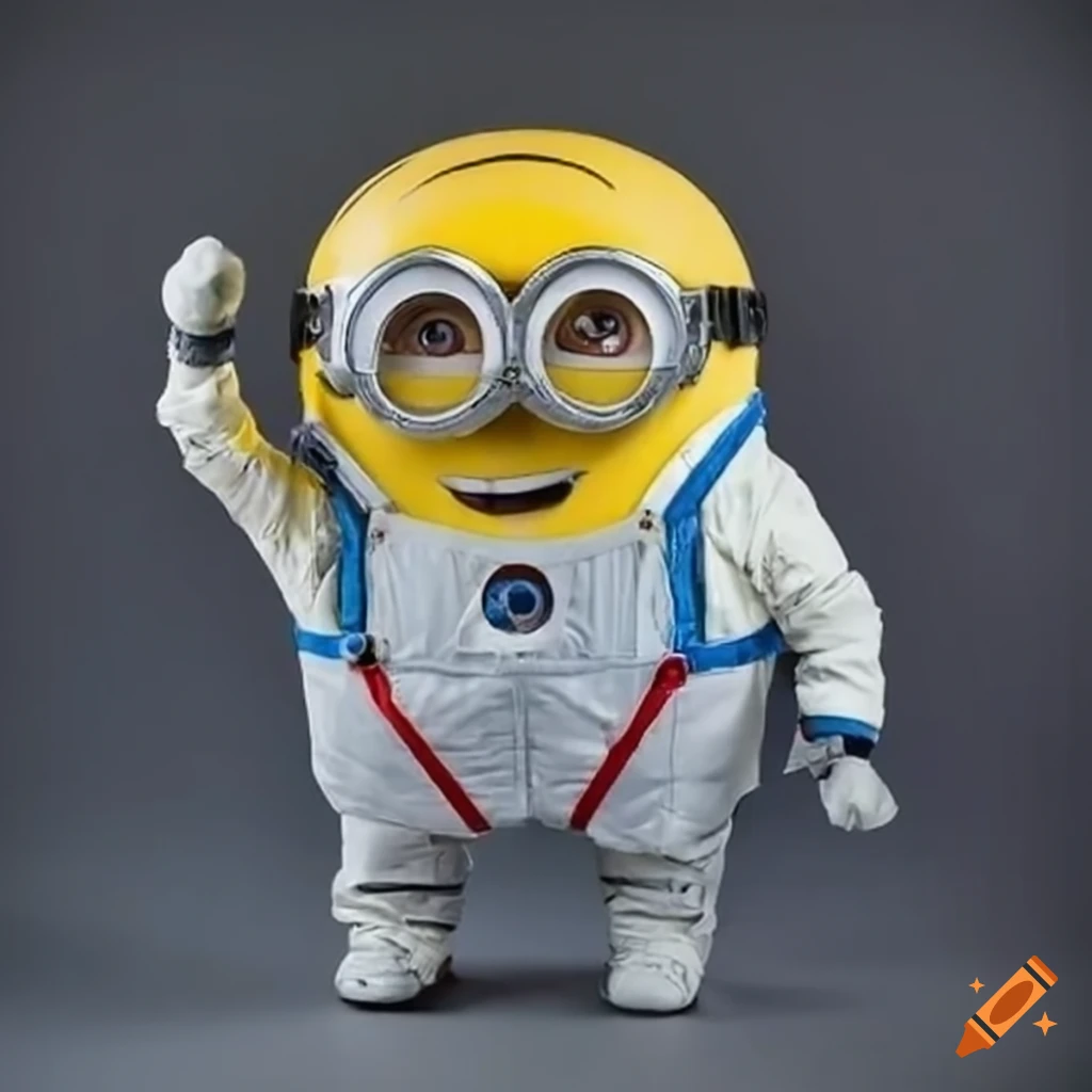 Minions dressed as astronauts on Craiyon