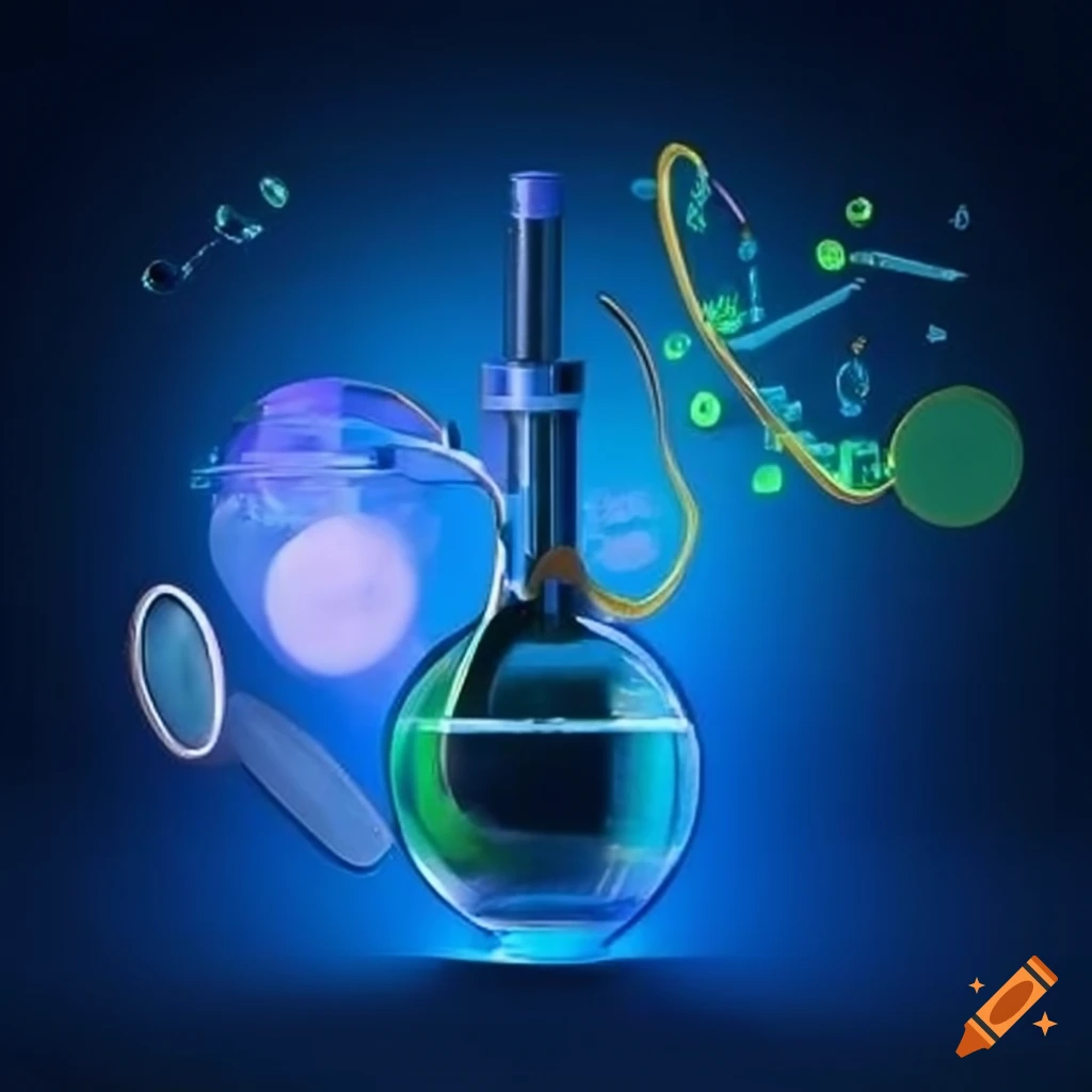 Spectrometers and data fitting in a chemistry lab on Craiyon