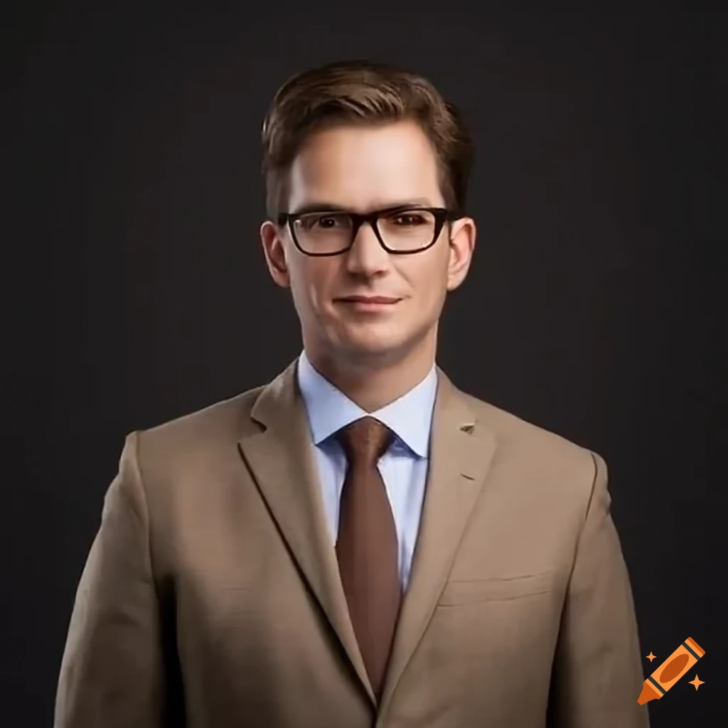 Portrait of a handsome male politician on Craiyon