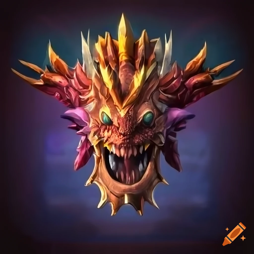 Kukulkan smiting dragon artwork on Craiyon