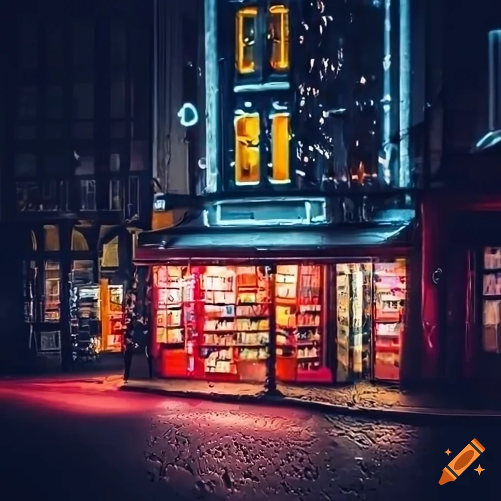 Bookstore images created on Craiyon