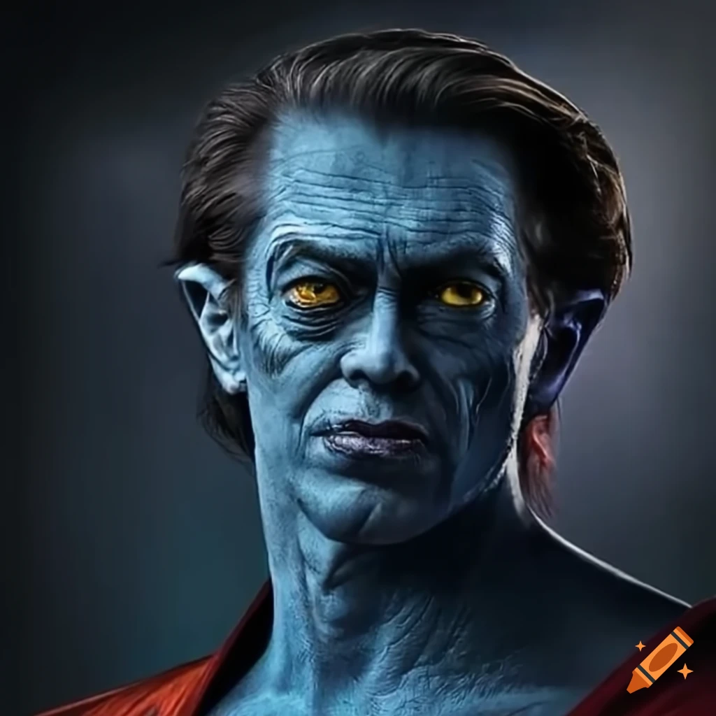 Detailed and realistic fan art of Steve Buscemi as Nightcrawler on Craiyon
