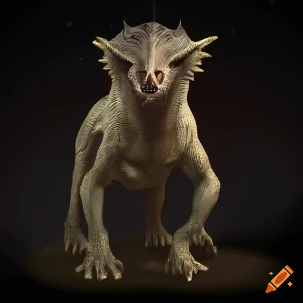 Image of an ancient quadruped creature on Craiyon