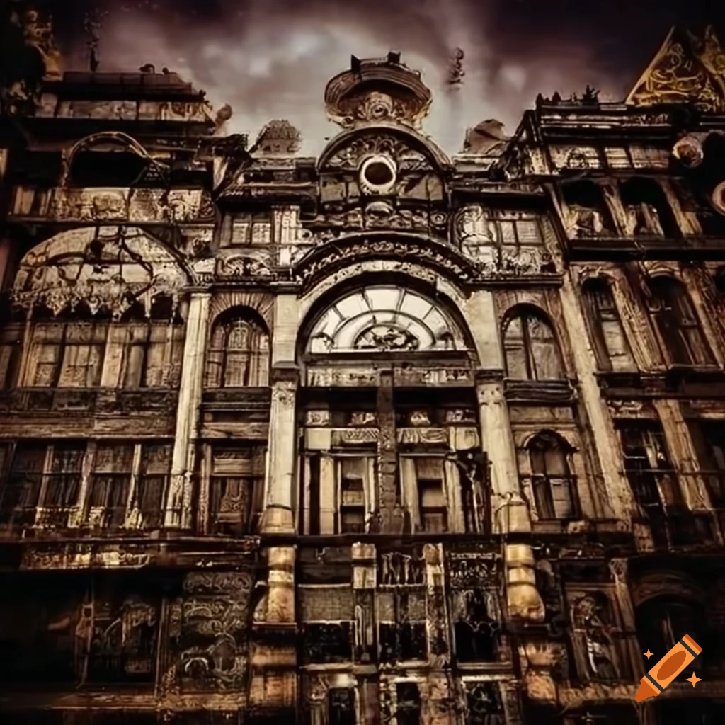 Steampunk cloud factory with a victorian aesthetic on Craiyon