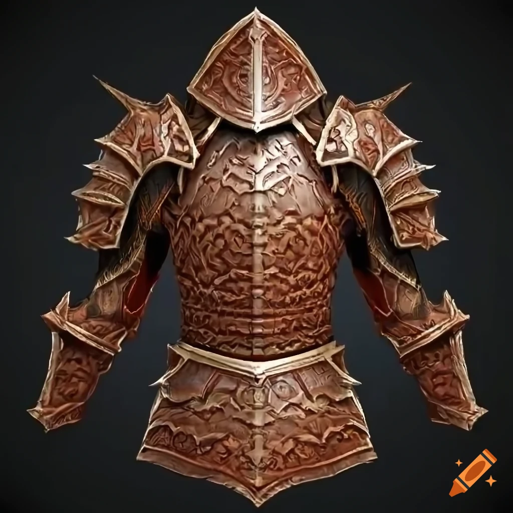Fantasy ornament armor texture for video game on Craiyon