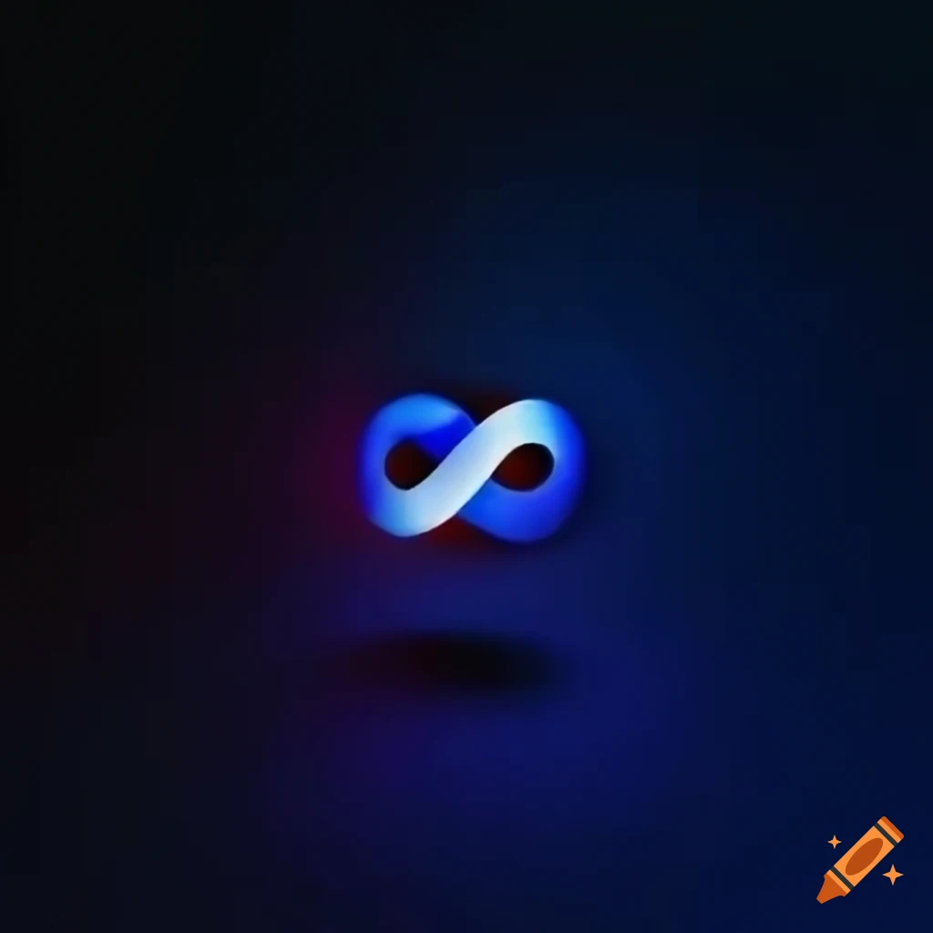 Hd image of dfinity token with infinity logo on Craiyon