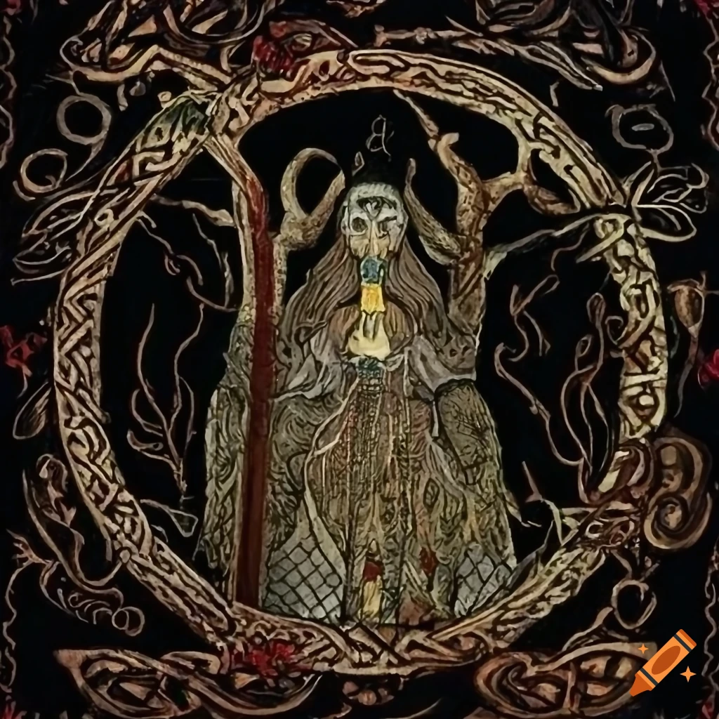 Illustration of a Slavic mythology leszy on Craiyon