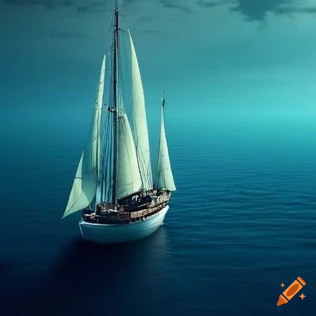 Sailboat images created on Craiyon