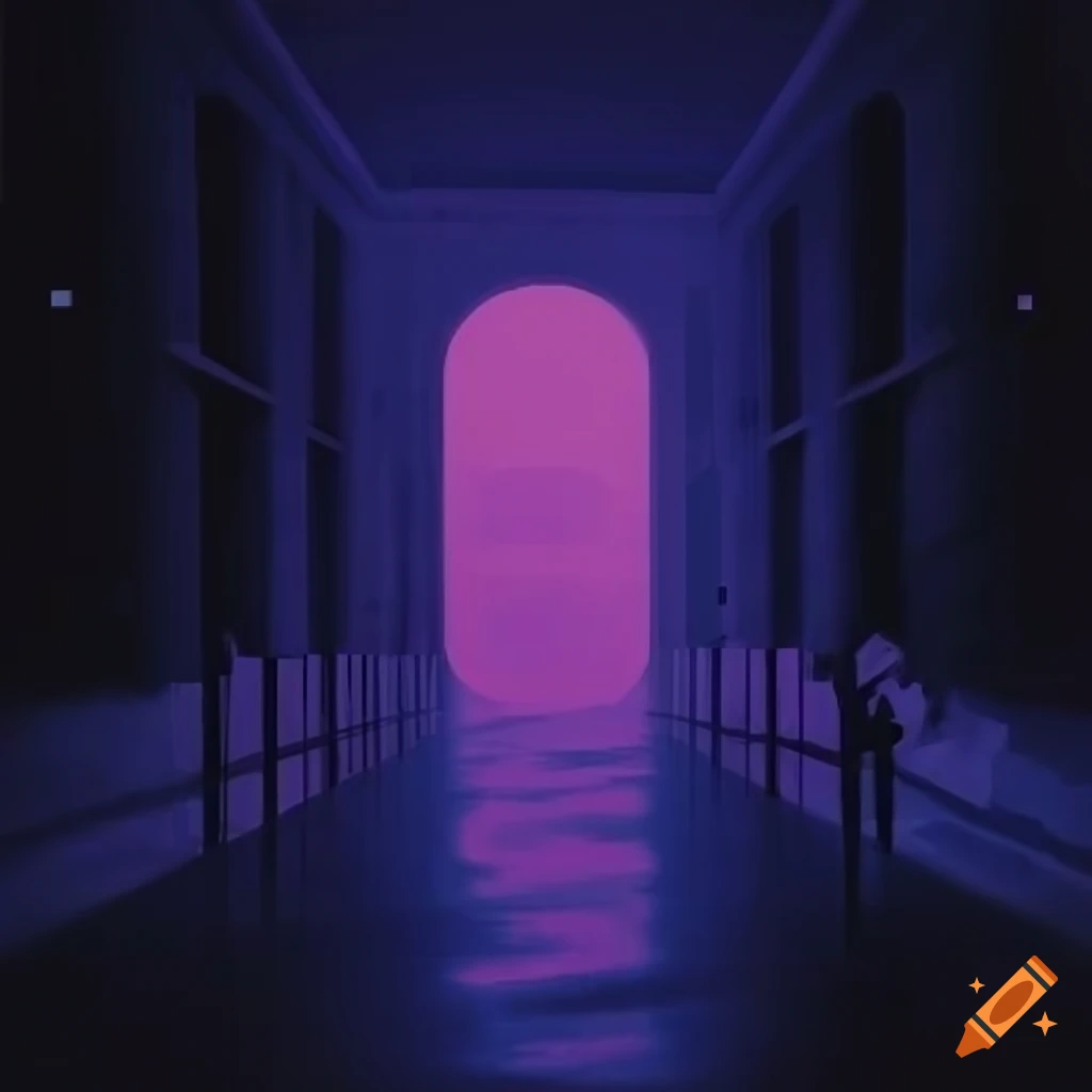 Album cover with liminal space aesthetics on Craiyon