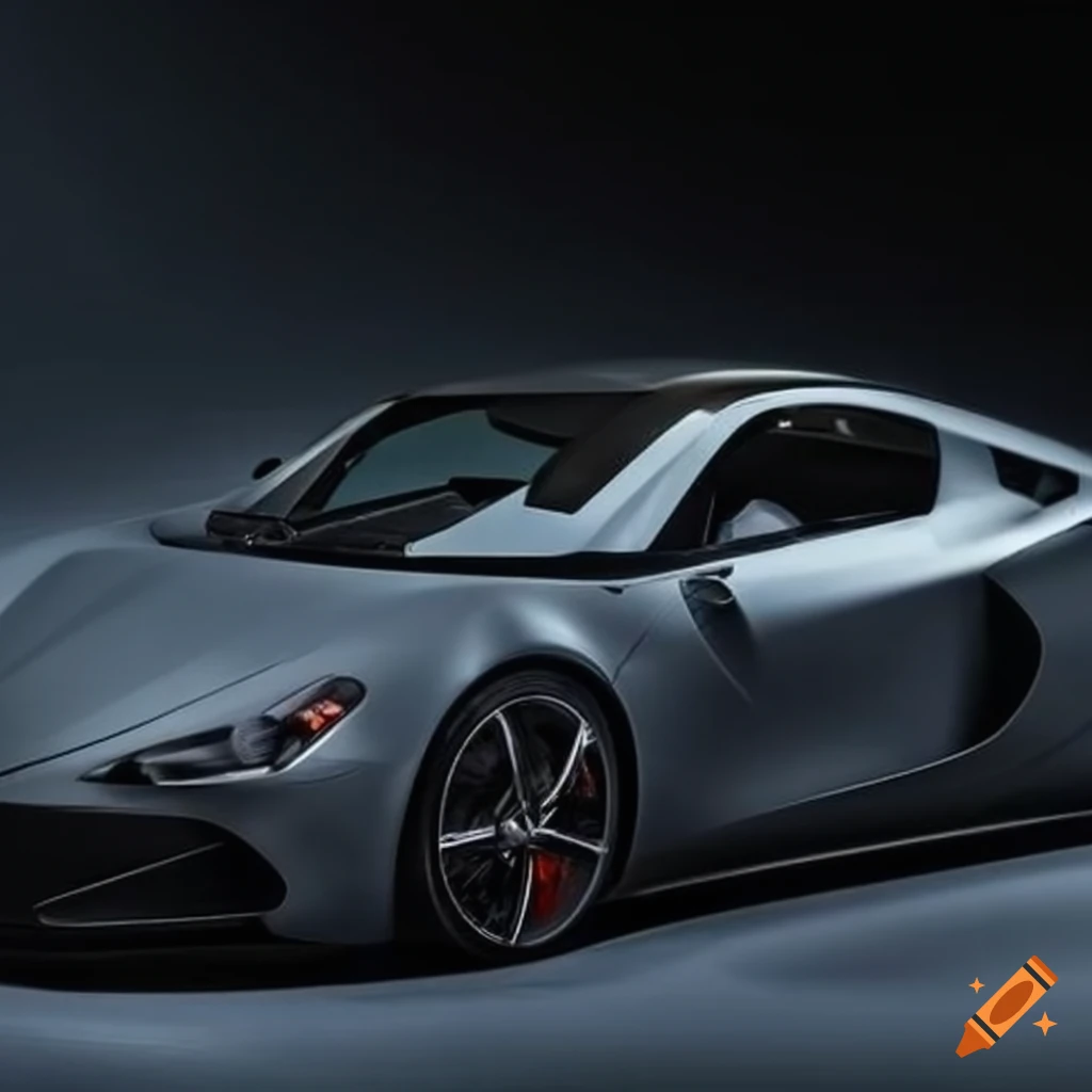 Modern sports car with dragonfly-inspired design on Craiyon