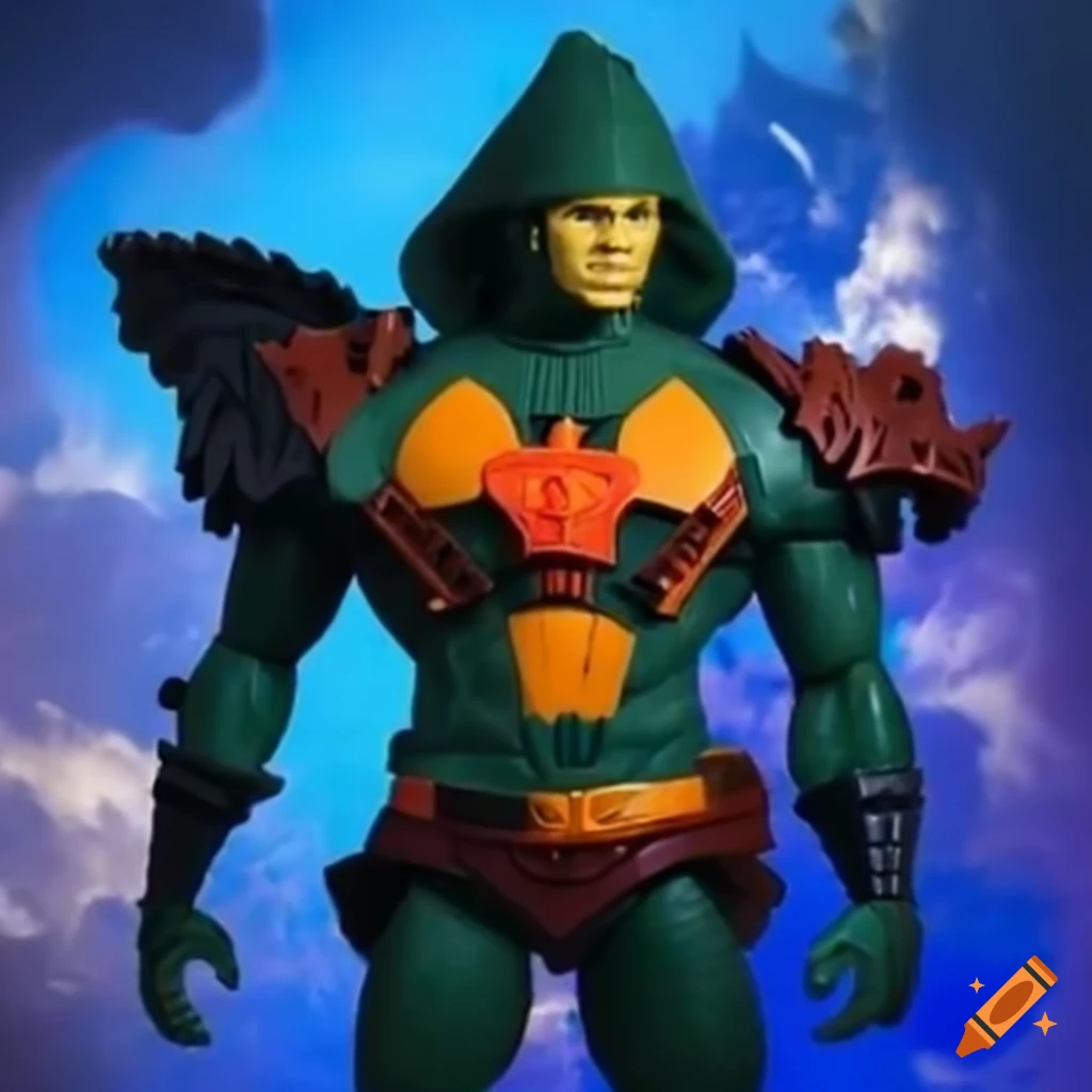 Masters of the universe artwork in classic filmation style on Craiyon