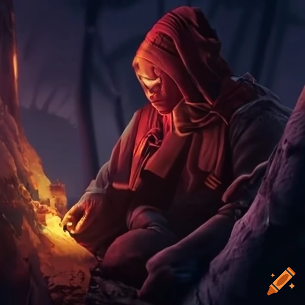 Illustration of limited resource availability on Craiyon