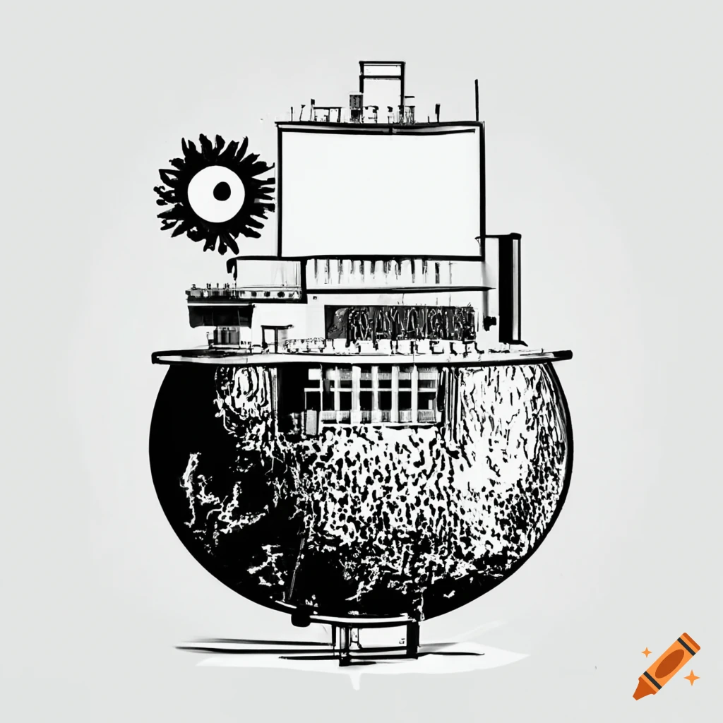 Programmable computer operating a steel tank vessel on Craiyon