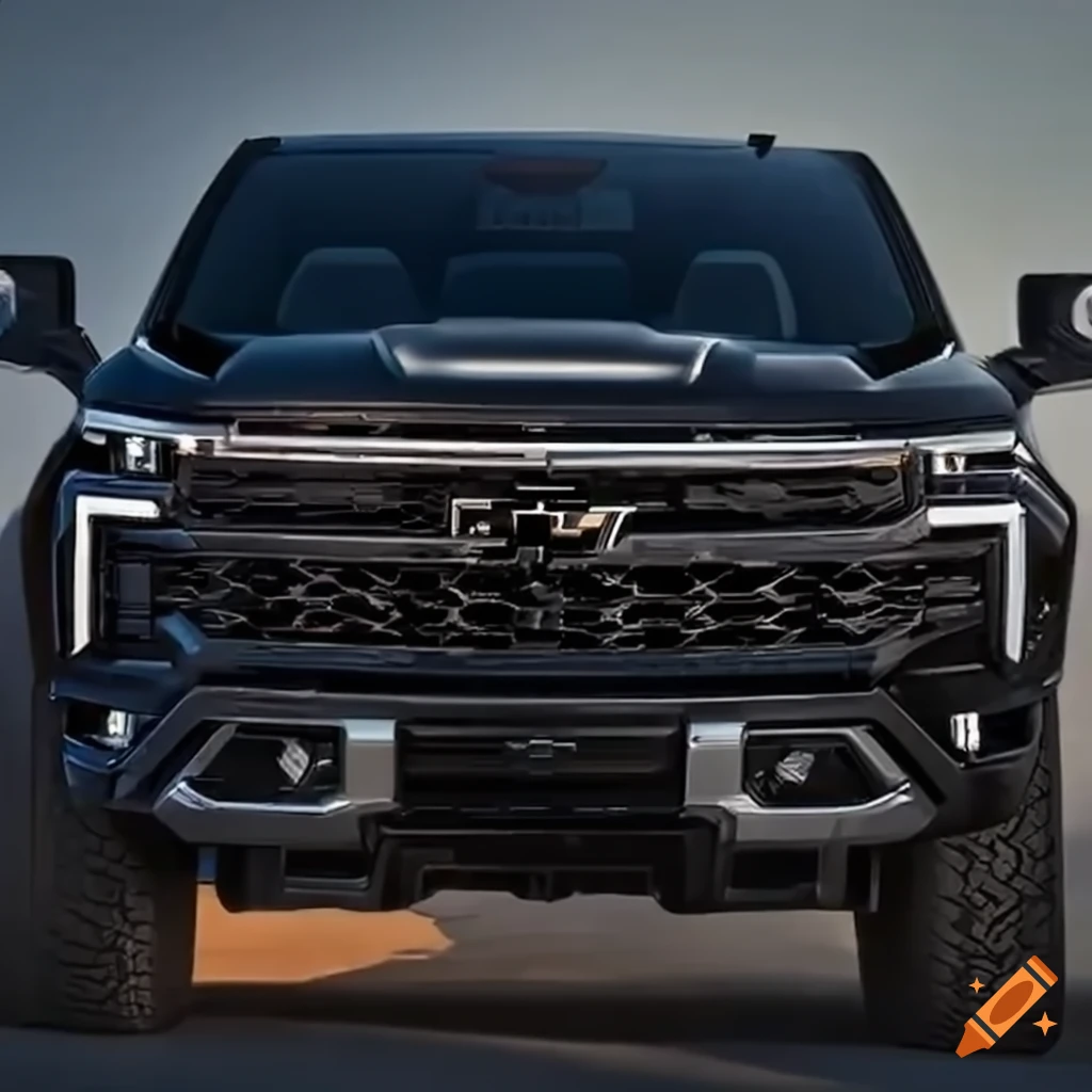 Custom modded Chevy Silverado ZR2 and Colorado ZR2 combined on Craiyon