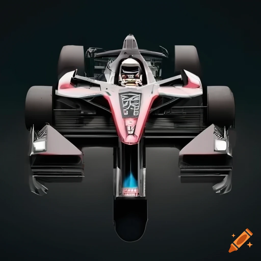 Photorealistic super formula car at a sunny race track on Craiyon