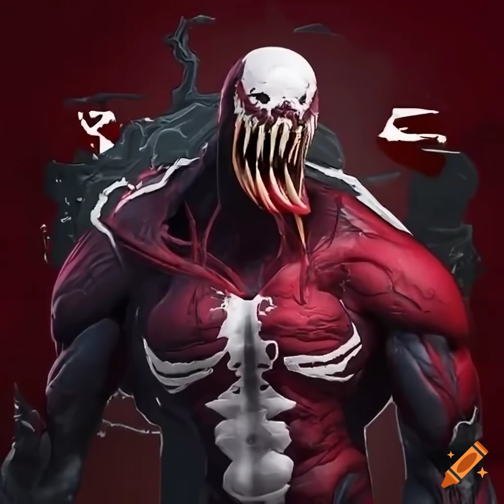 Revenant from apex legends transformed into venom on Craiyon