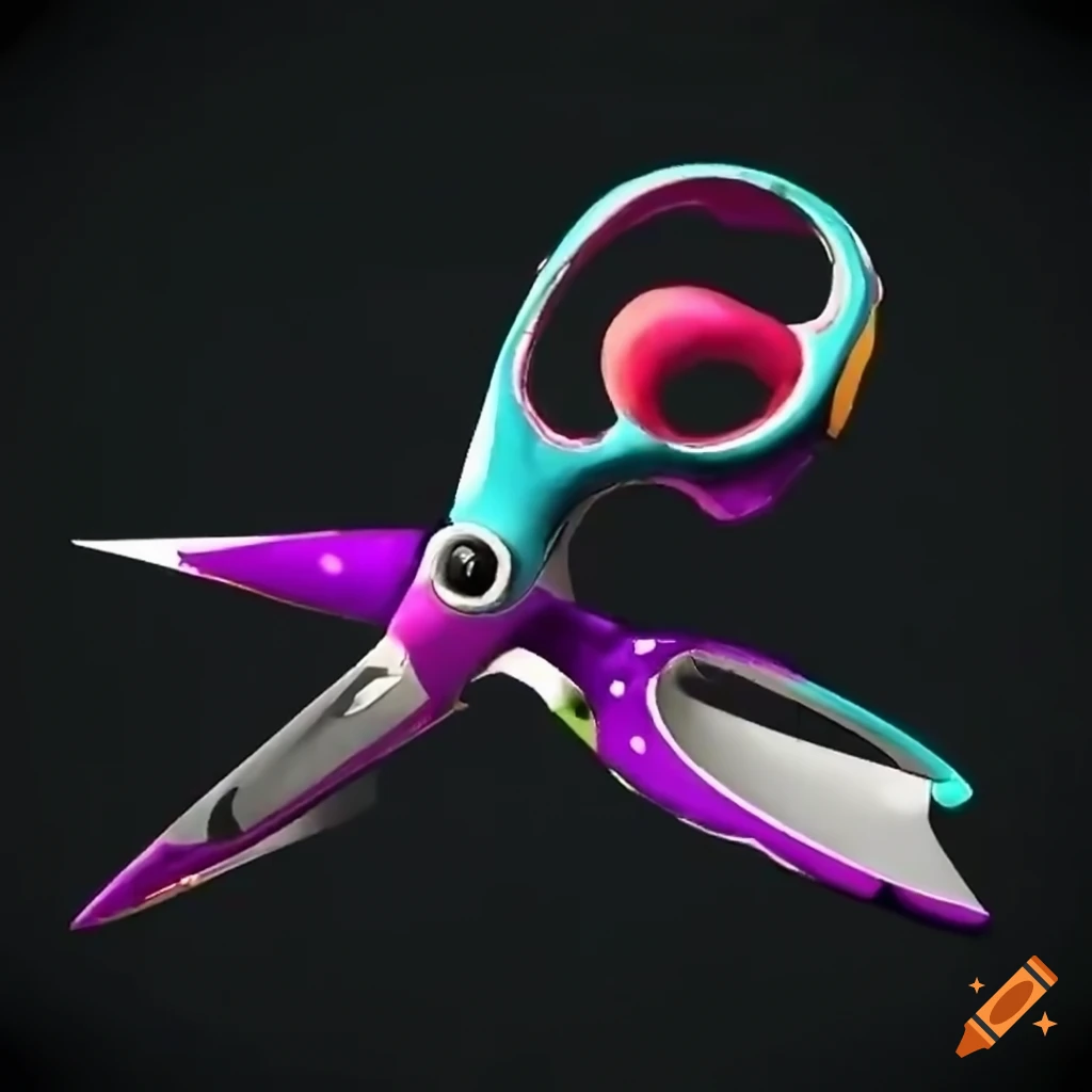 Image of Splatoon 3 Scissors Splatana wiper on Craiyon