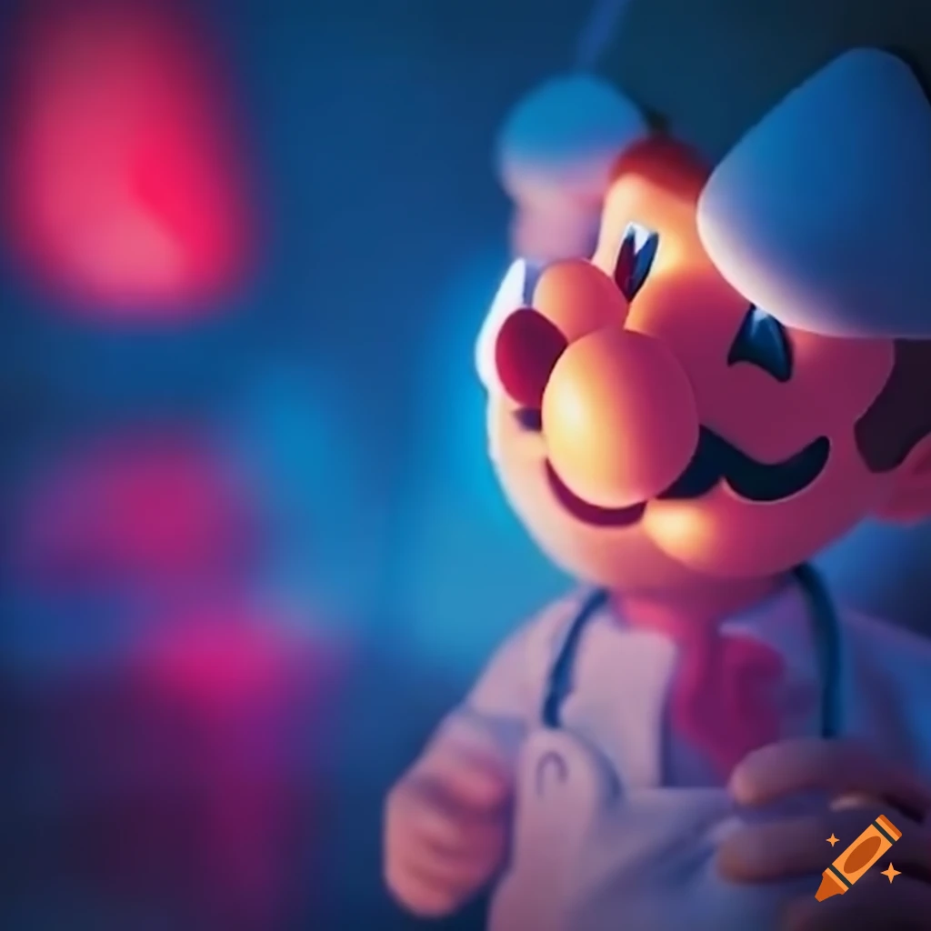 Dr. mario as a therapist on Craiyon
